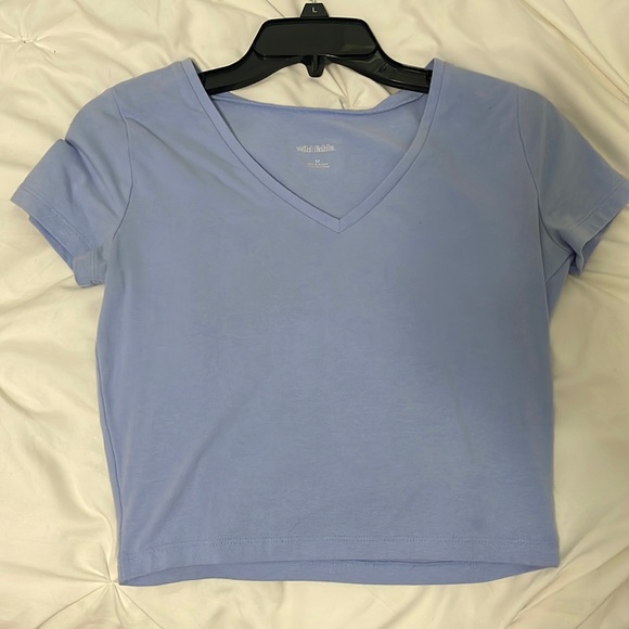 wild fable | Tops | Light Blue V Neck Crop Top By Target Wild Fable ...